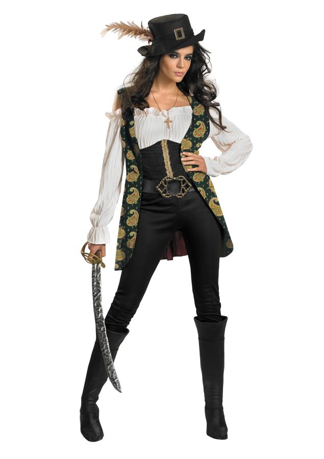 Adult Angelica Deluxe Pirate Woman Costume | $57.99 | The Costume Land