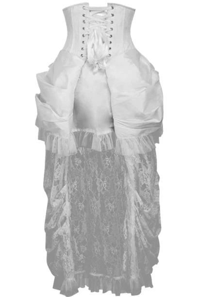 White Victorian Corset Dress