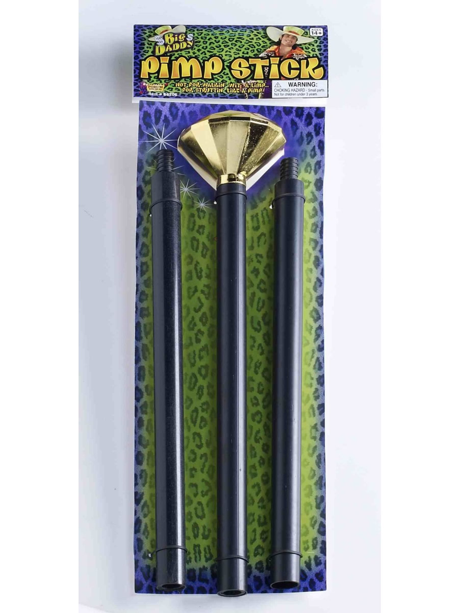 All ages Big Daddy Pimp Walking Cane | $9.99 | The Costume Land