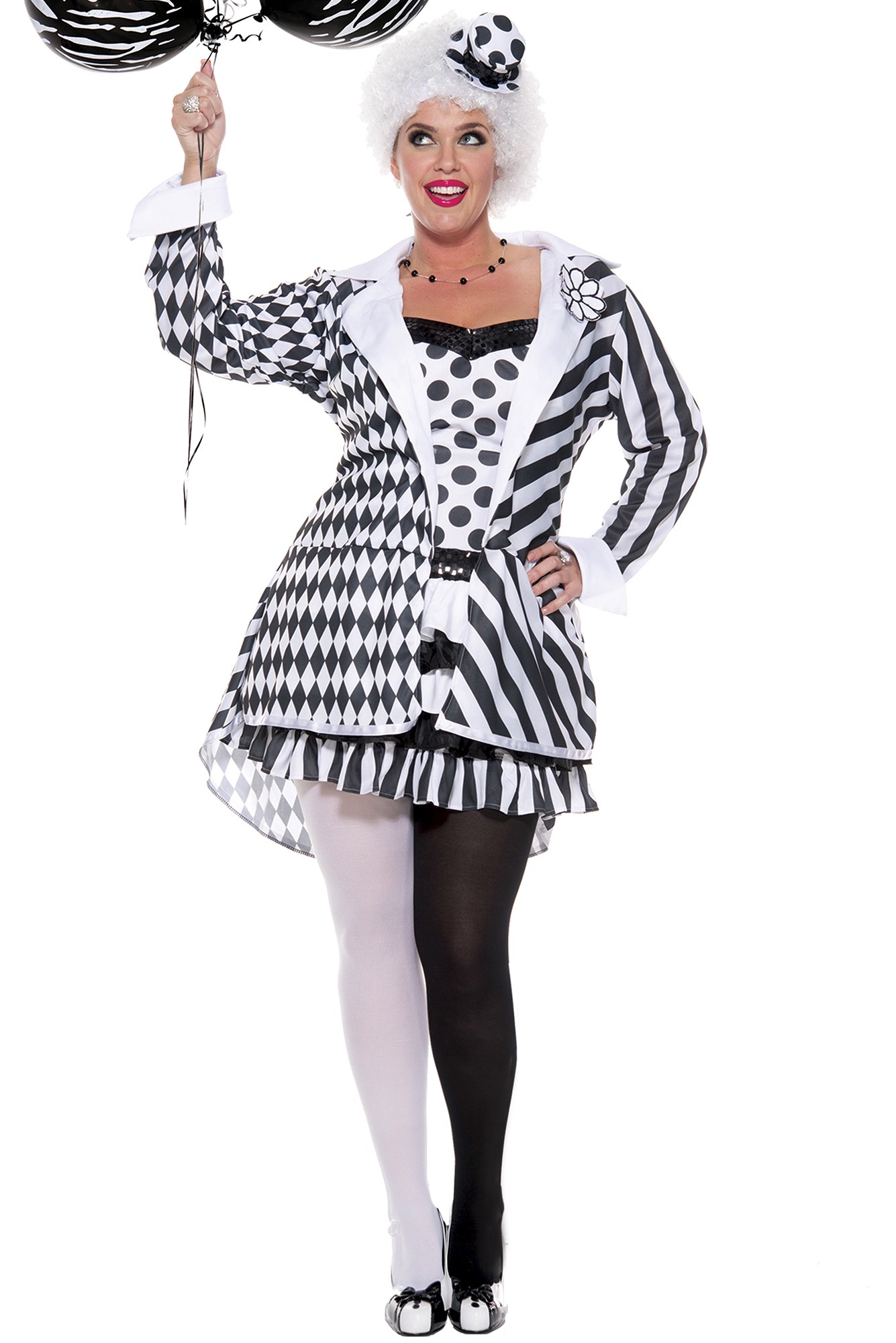 Adult Circus Clown Woman Plus Costume 48 99 The Costume Land